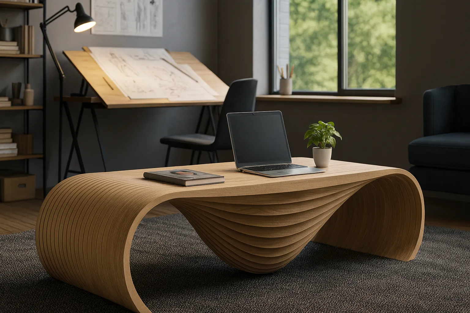 Lamina Flow Table - Customize and download the 3D model