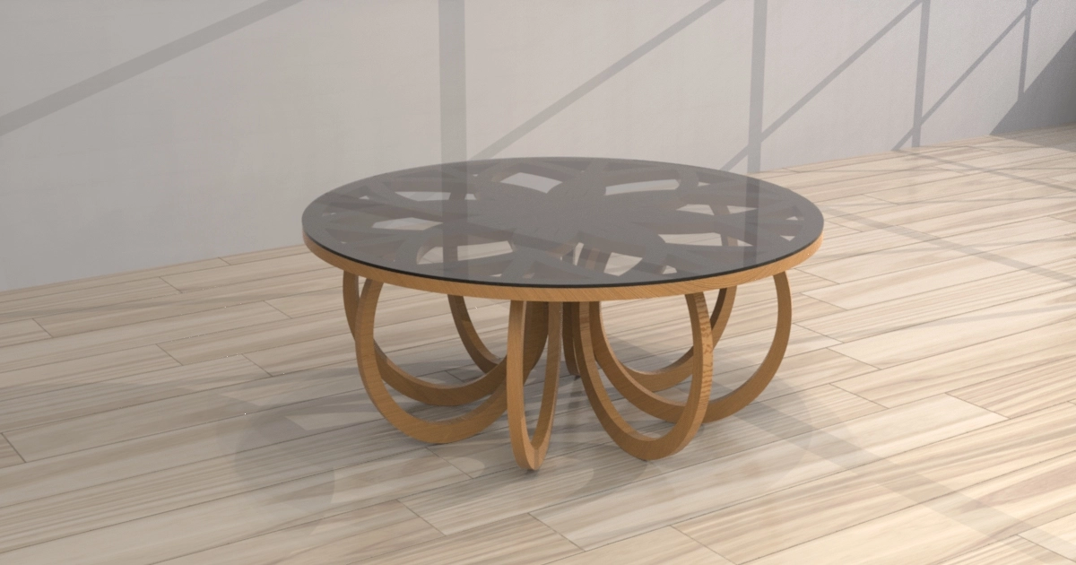 Eclipse Weave Table - Customize and download the 3D model