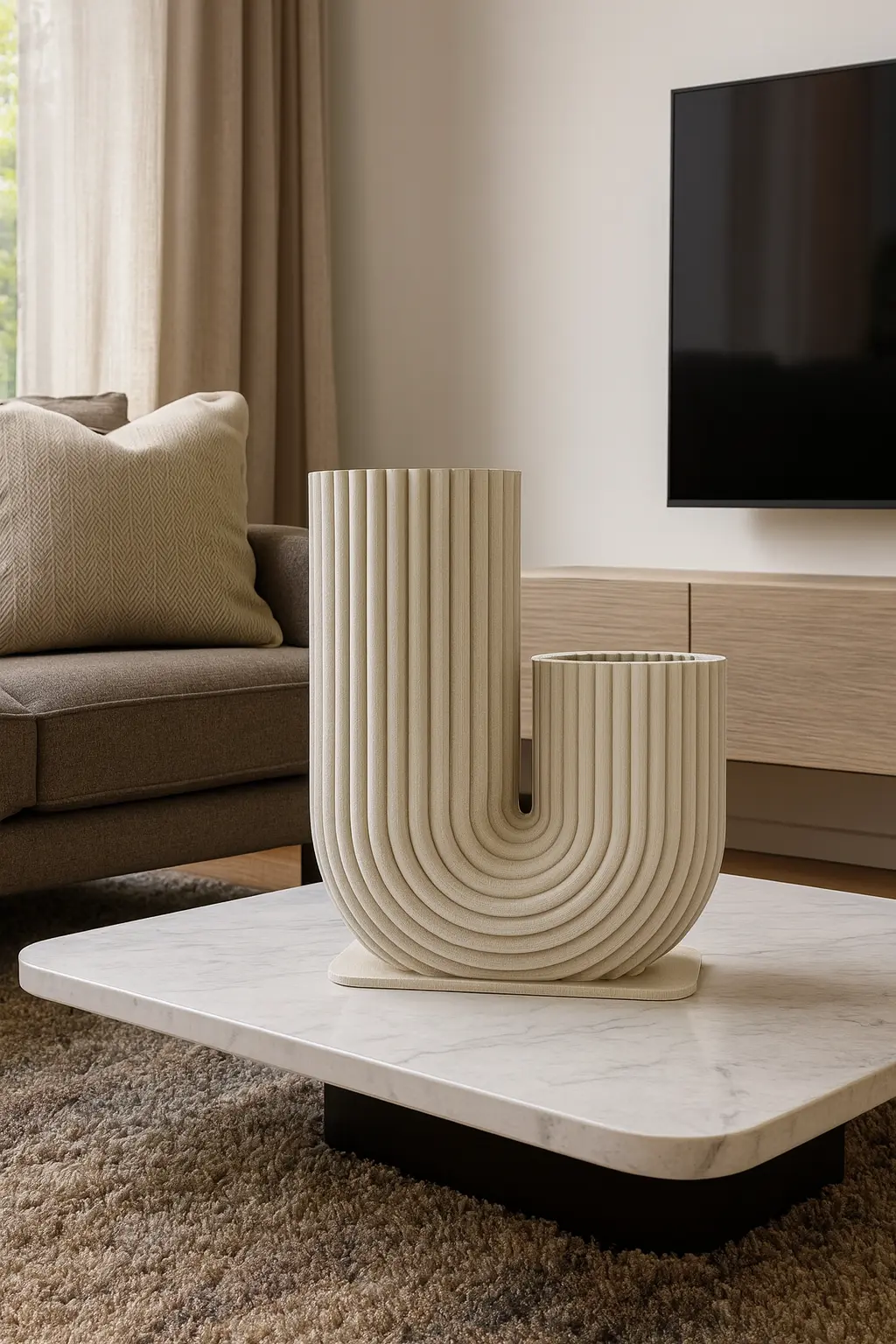 DualFlow Parametric Vase - Customize and download the 3D model