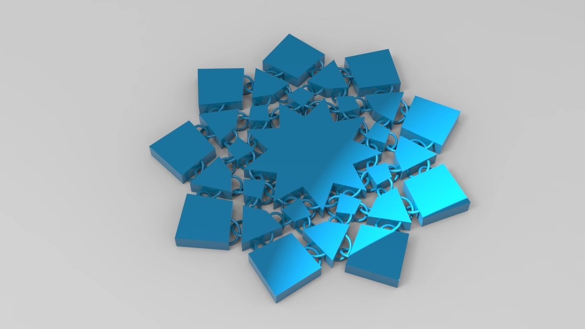 Flower Coaster 3D Parametric Model - Customize and download the 3D model