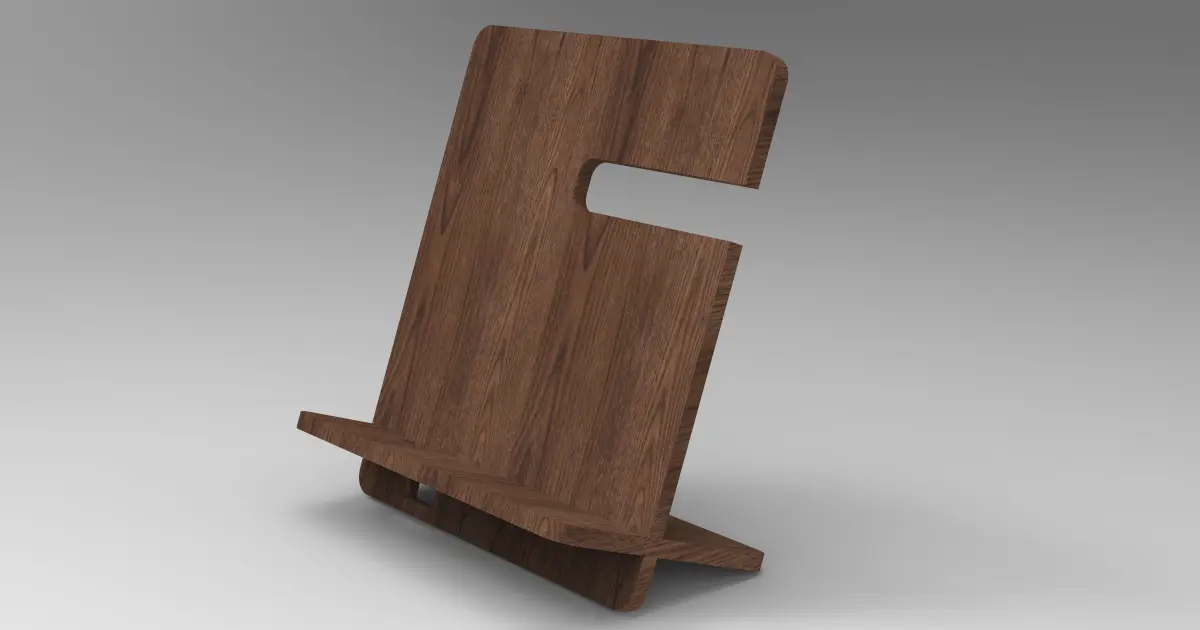 Phone Holder: 3D/2D Parametric Model - Customize and download the 3D model