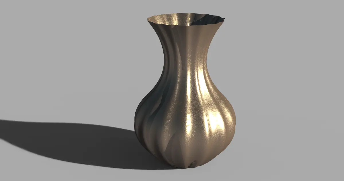 Vintage Vase: 3D Parametric Model - Customize and download the 3D model