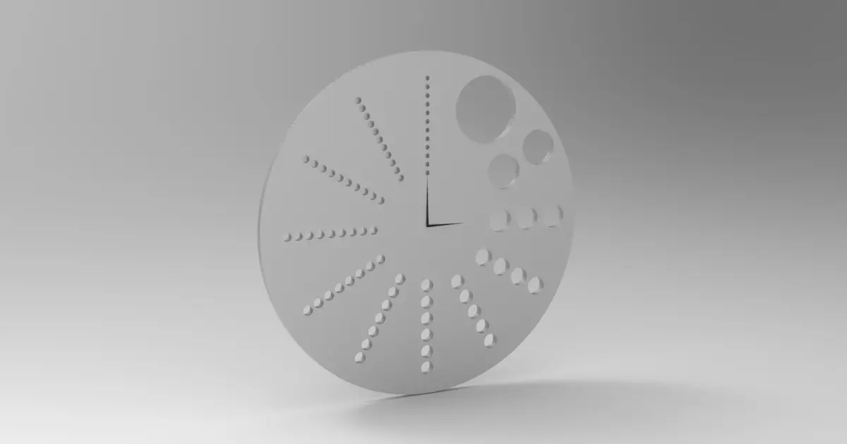 Wall Clock: 3D/2D Parametric Model - Customize and download the 3D model