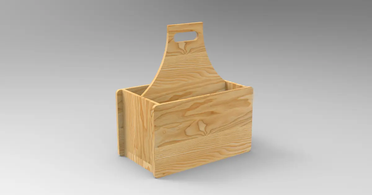 Simple Tool Carrier: 3D/2D Parametric Model - Customize and download ...