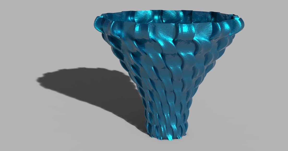 Decorative Vase: 3D Parametric Model - Customize and download the 3D model