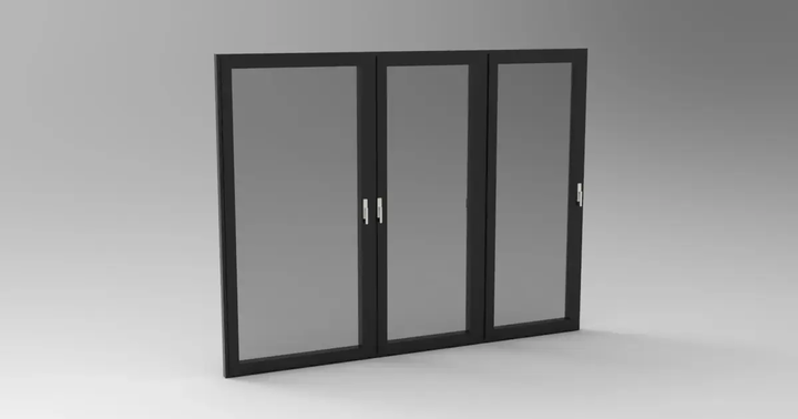 Metal-Plastic Windows: 3D Parametric Model - Customize and download the 3D model