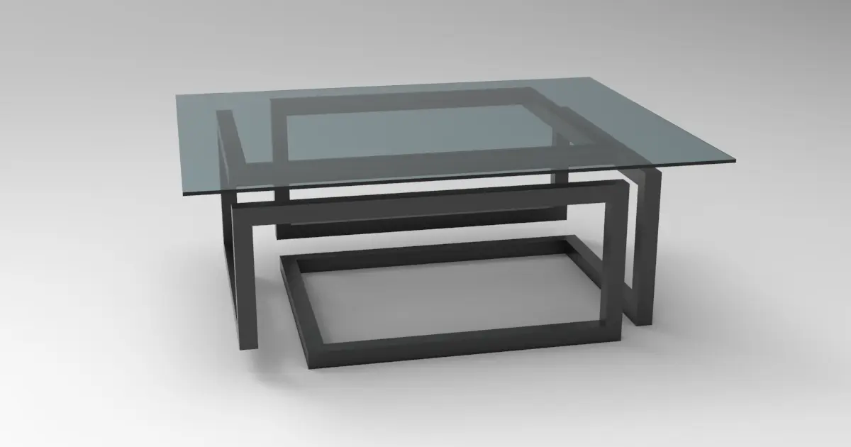 Floating Illusion Table: 3D Parametric Model - Customize and download the 3D model