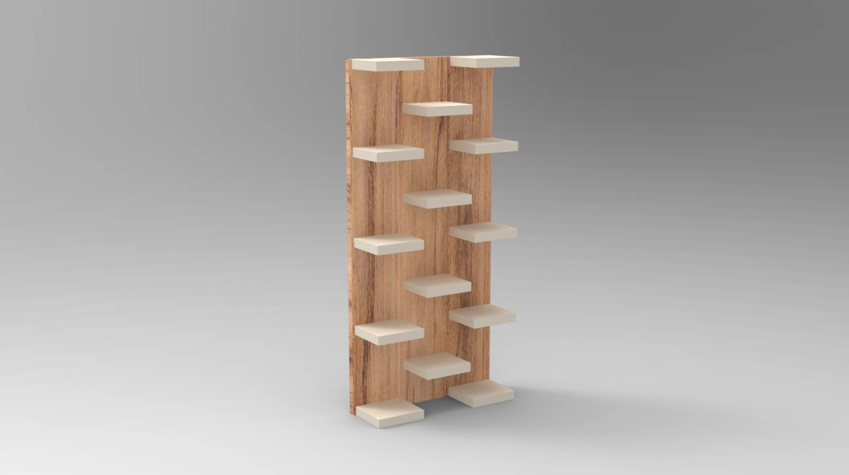 Wall Shelf 2D/3D Parametric Model - Customize and download the 3D model