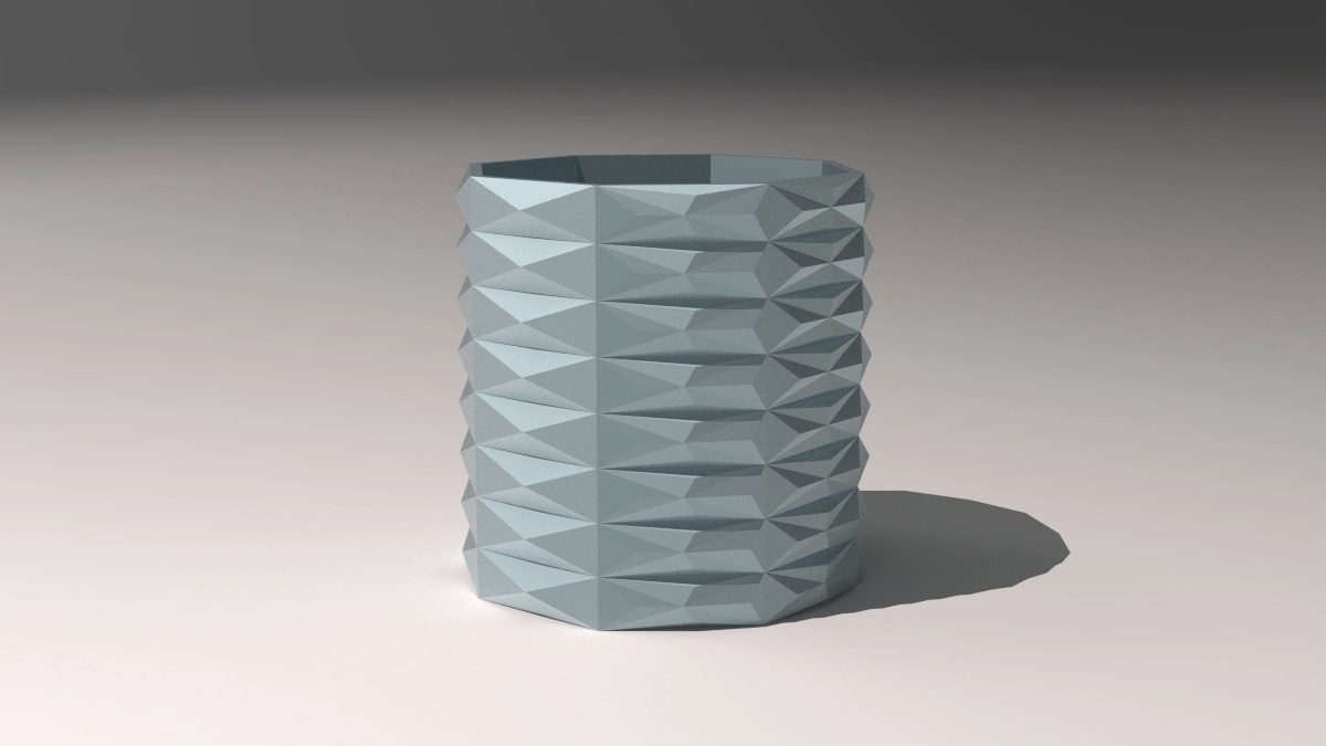 Flower Pot 3D Parametric Model - Customize and download the 3D model