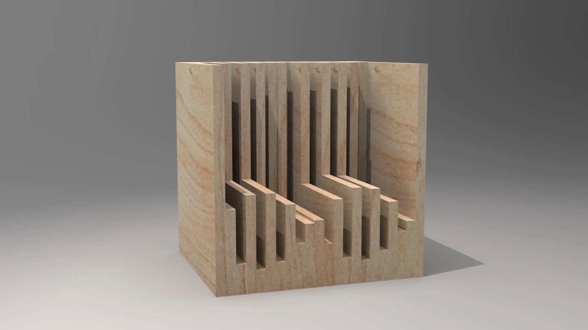 Bookshelf 2D/3D Parametric Model - Customize and download the 3D model