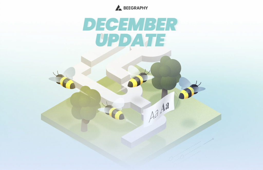 BeeGraphy December Update: Data Trees, Fonts and a lot more!