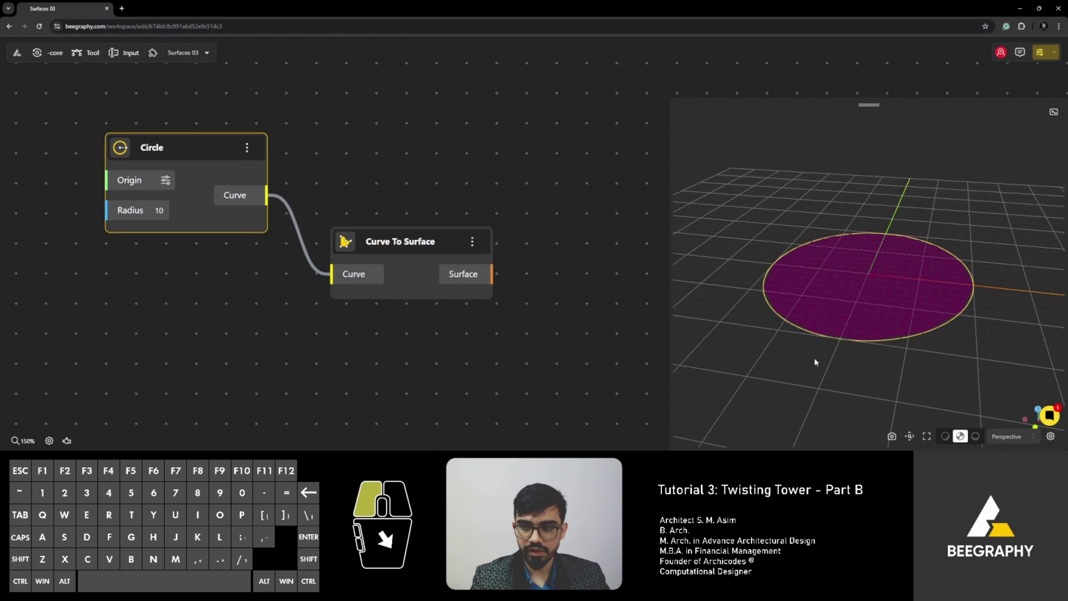 BeeGraphy Tutorial 3 - Surface Creation in BeeGraphy: Loft, Extrude, and Sweep Techniques ...