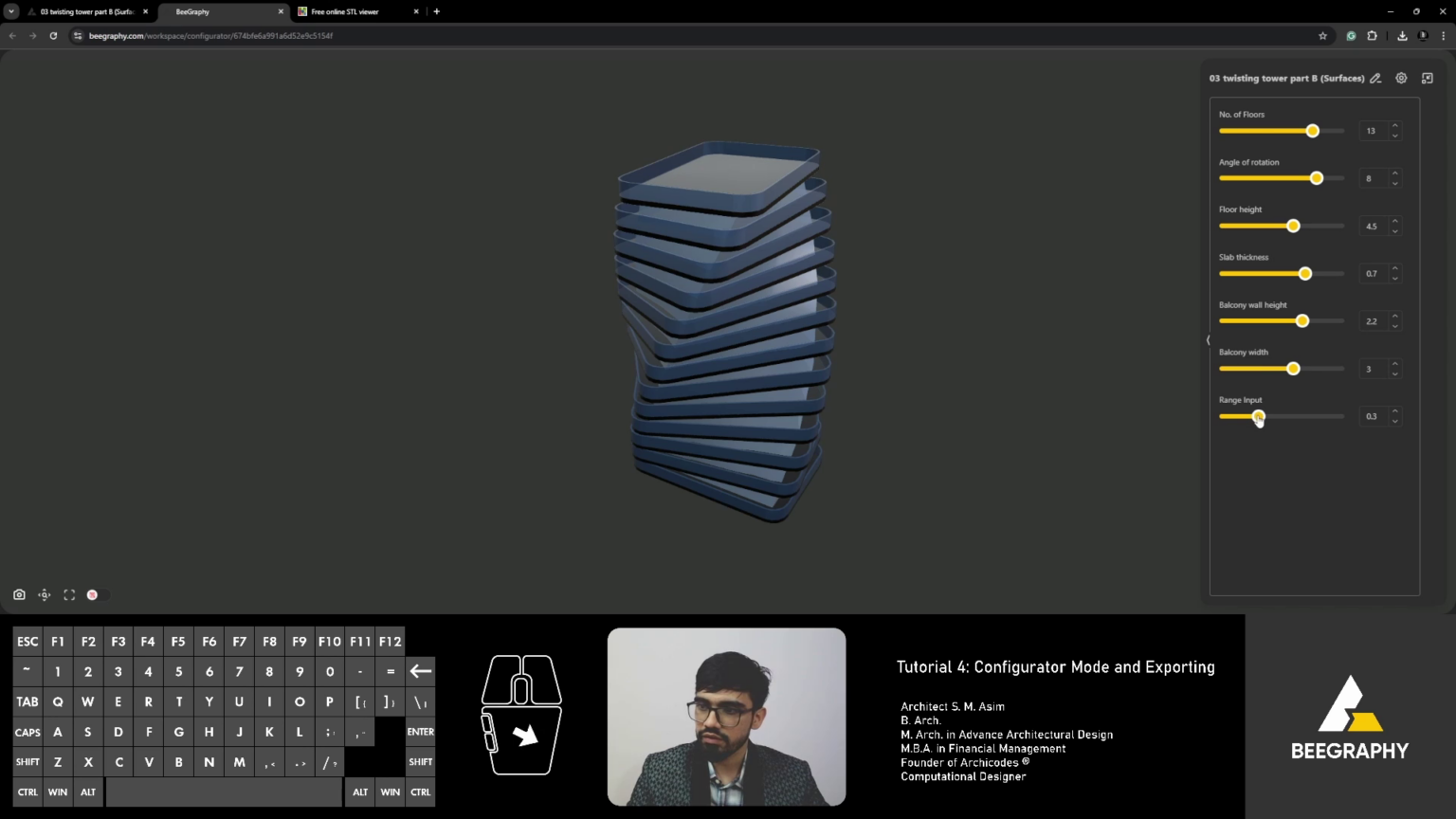 BeeGraphy Tutorial 4: Beegraphy's Configurator Mode and Export Features ...