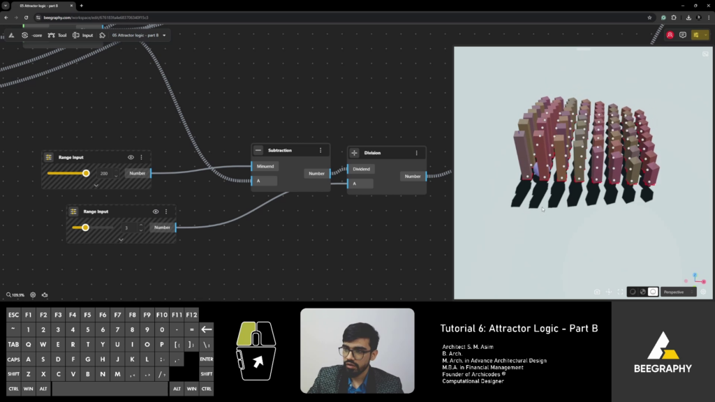 BeeGraphy Tutorial 6 - Mastering Attractor Logic - Combining Rotation ...