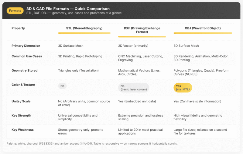File Formats Explained for Makers: The Essential Guide to STL vs DXF vs ...